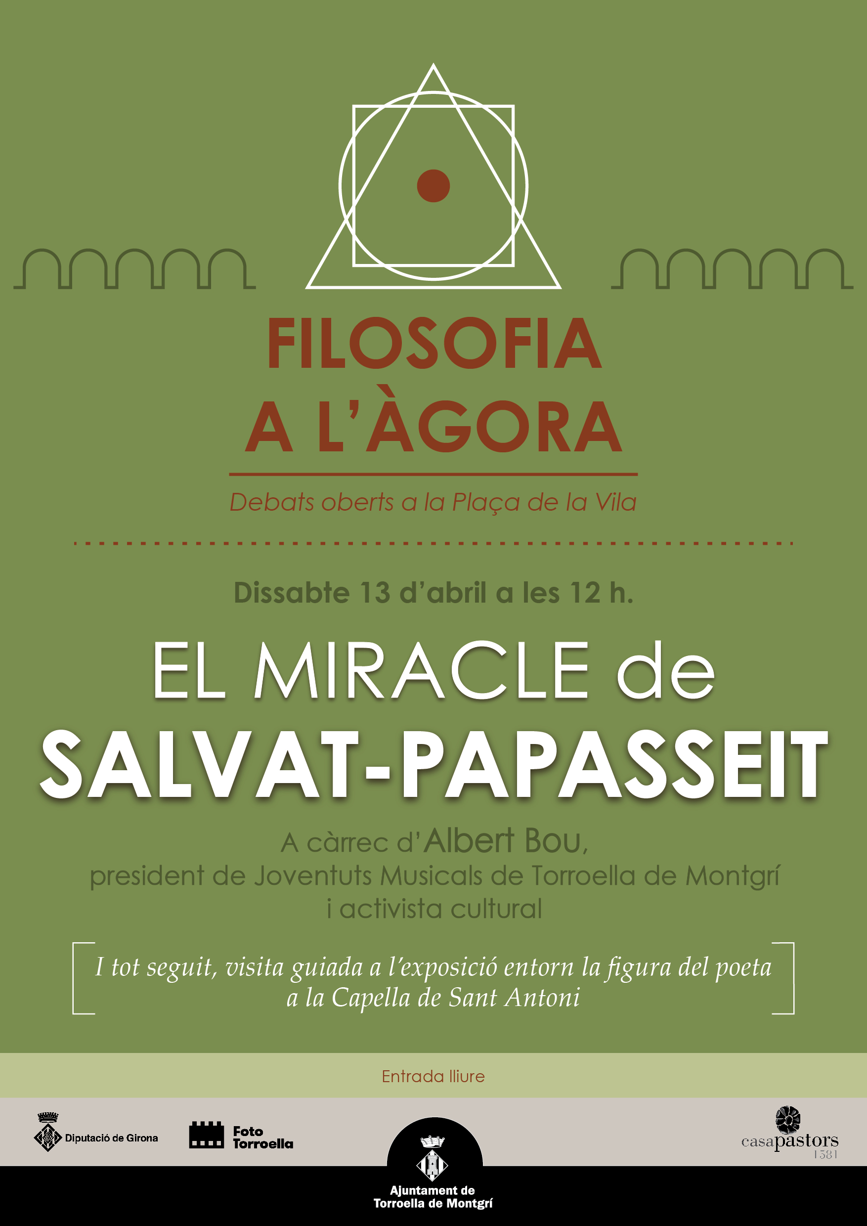 Filosofia a l'Àgora "El miracle de Salvat-Papasseit" - A càrrec d ...
